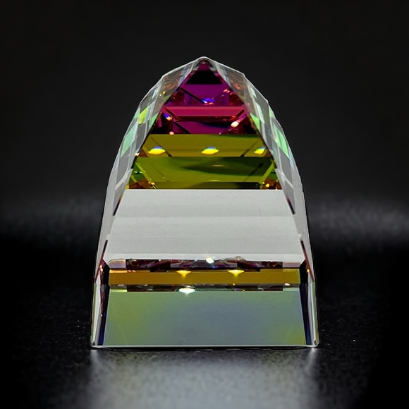 Swarovski | Accents | Vtg Swarovski Aurora Prism Pyramid Vitral Light ...